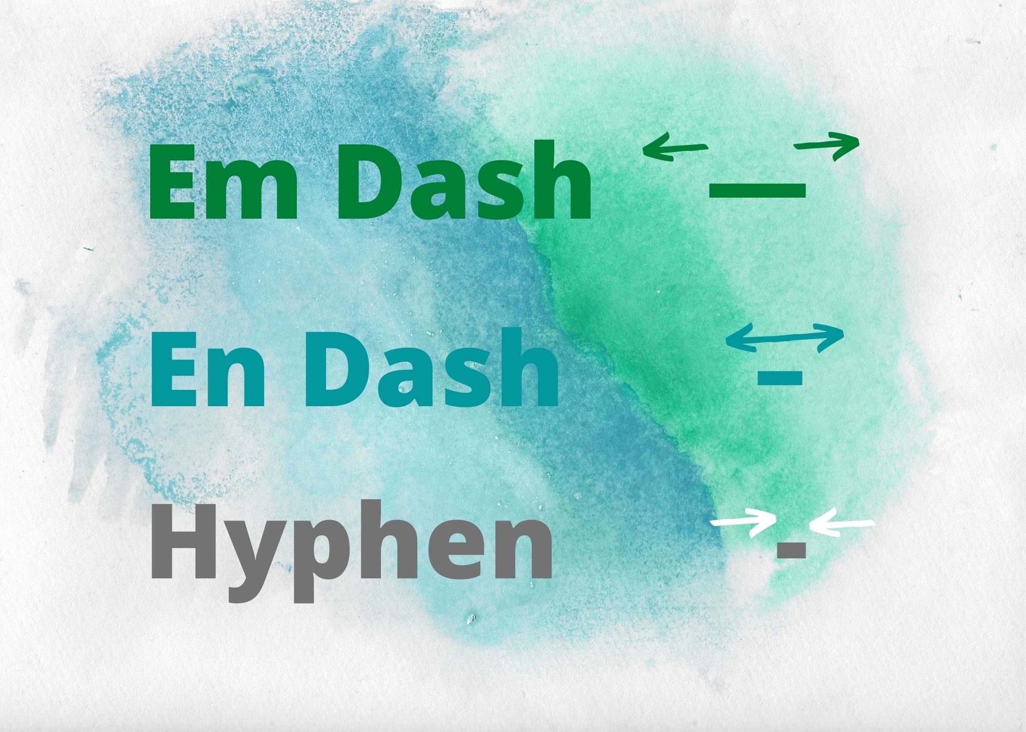 Hyphens En Dashes And Em Dashes Get It Write Online